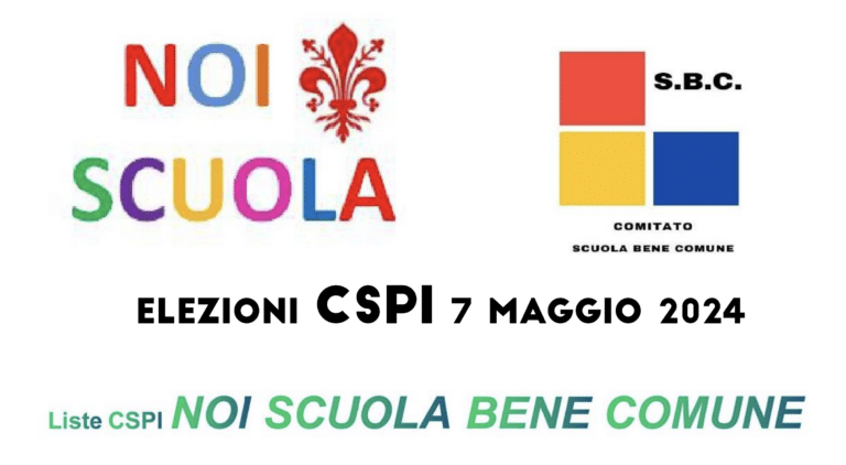 Elezioni CSPI del 7 maggio 2024 - "Noi Scuola Bene Comune" indica ai ...